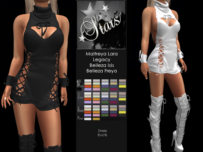 Second Life Marketplace - Stars - Maitreya, Legacy clothes, Belleza - Aurora2